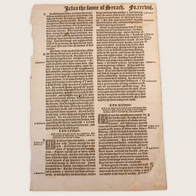 Ancient Rare Bible Leaves: Genuine Original Antique Bible Leafs