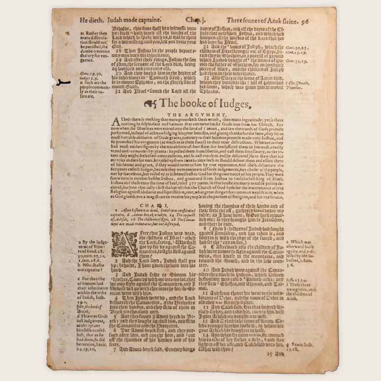 Ancient Rare Bible Leaves: Genuine Original Antique Bible Leafs